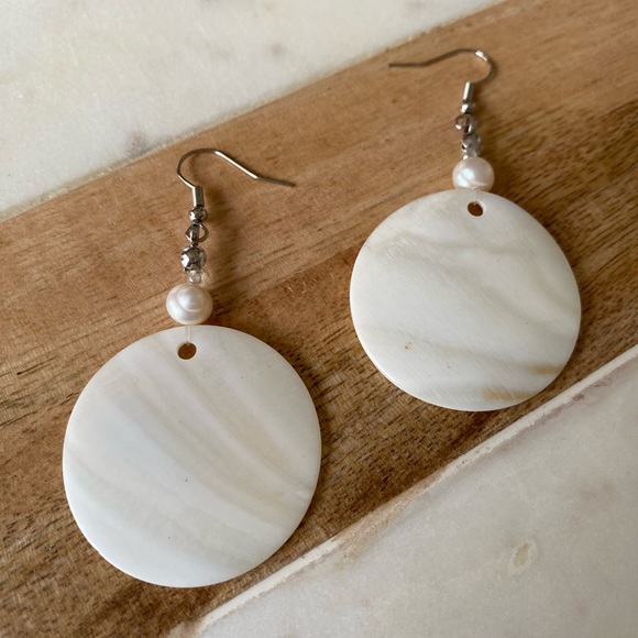 None | Accessories | Earrings Made From Capiz Shells From The ...